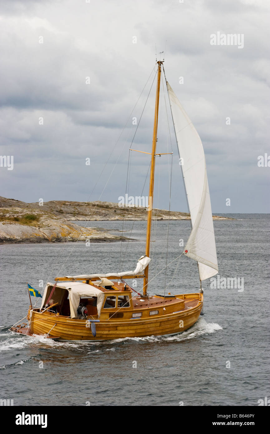 Old sailboat at sea Stock Photo - Alamy