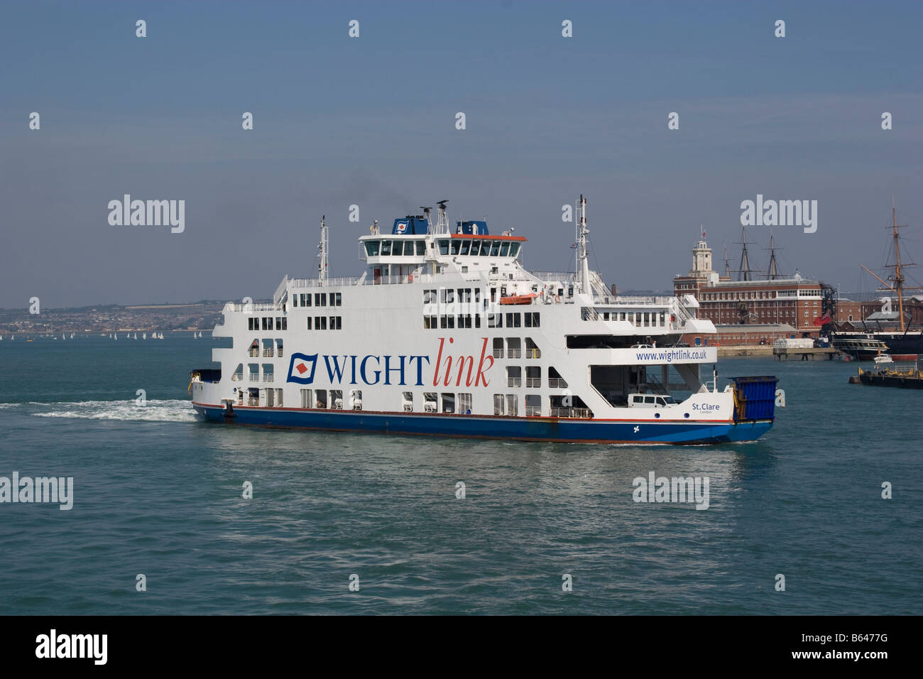 Ferry portsmouth fishbourne hi-res stock photography and images - Alamy