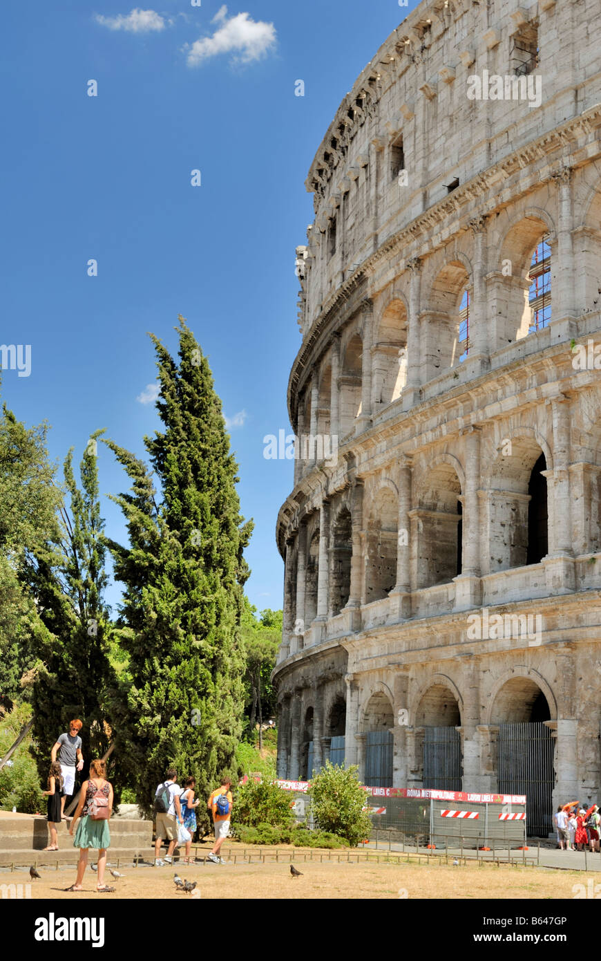 The Colosseum, the great symbol of eternal Rome, Lazio, Italy, Europe ...