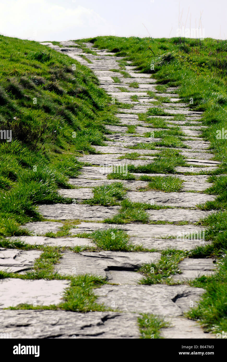 A stone path on Otley Chevin near Leeds Stock Photo - Alamy