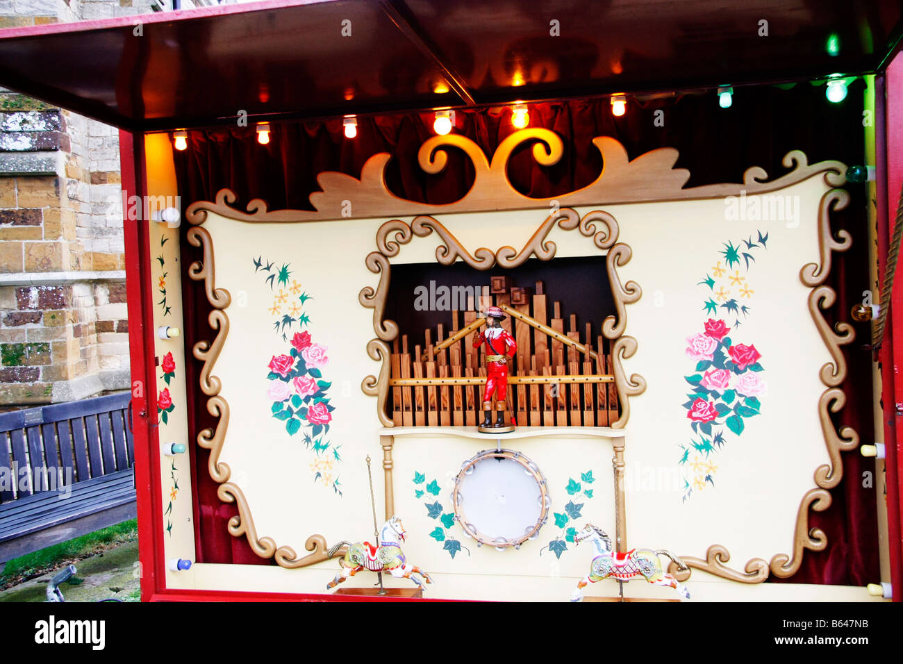 A traditional travelling fairground organ Stock Photo - Alamy
