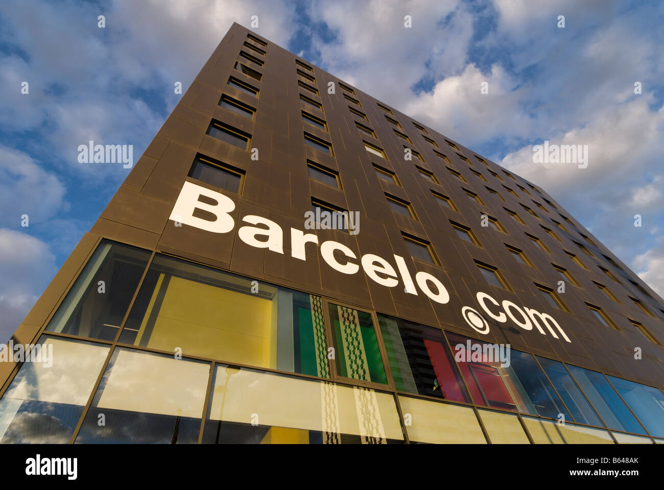 Barcelo hotel building in Valencia Spain is part of the large Spanish ...