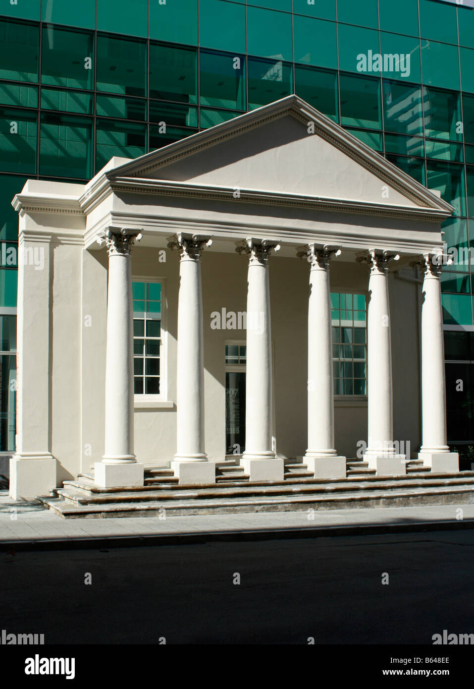 Greek Style Building Facade Perth City Western Australia Stock Photo ...