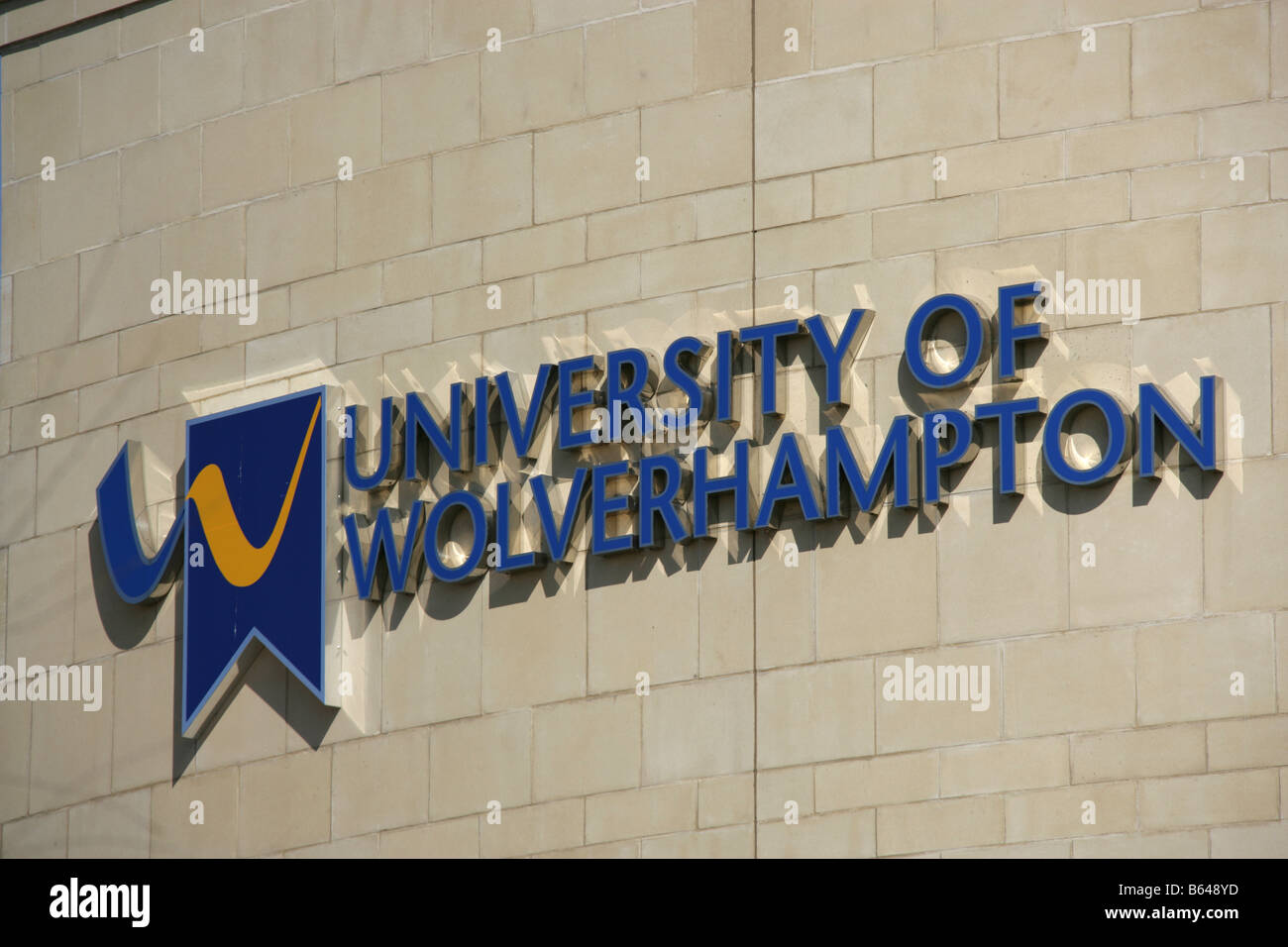 City of Wolverhampton, England. The Wolverhampton University logo and ...