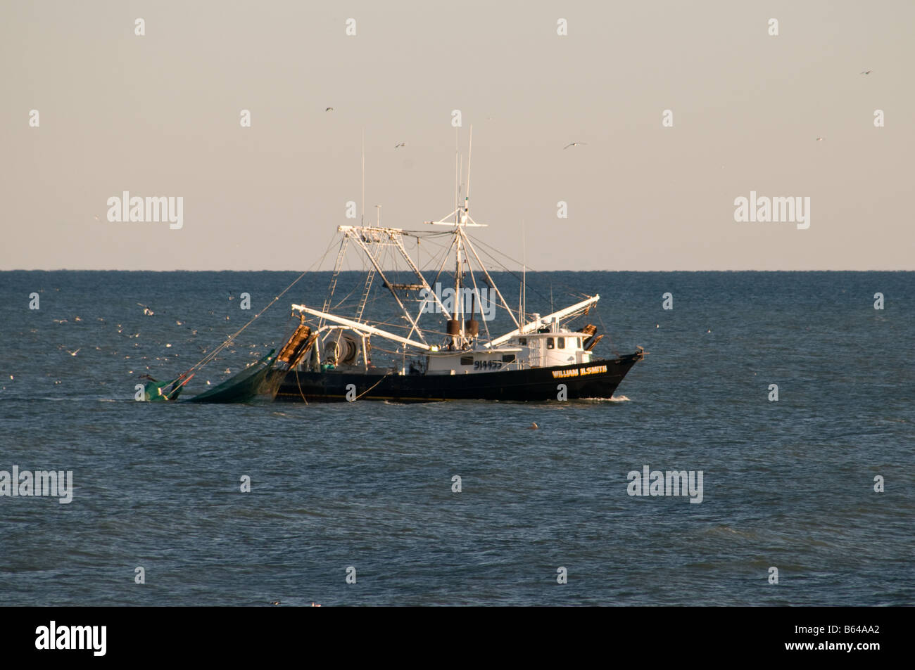 Commercial fishing boat, North Carolina Stock Photo - Alamy