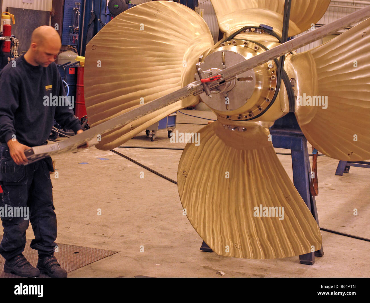 Fine tuning of brass blades and final quality control of Controllable ...