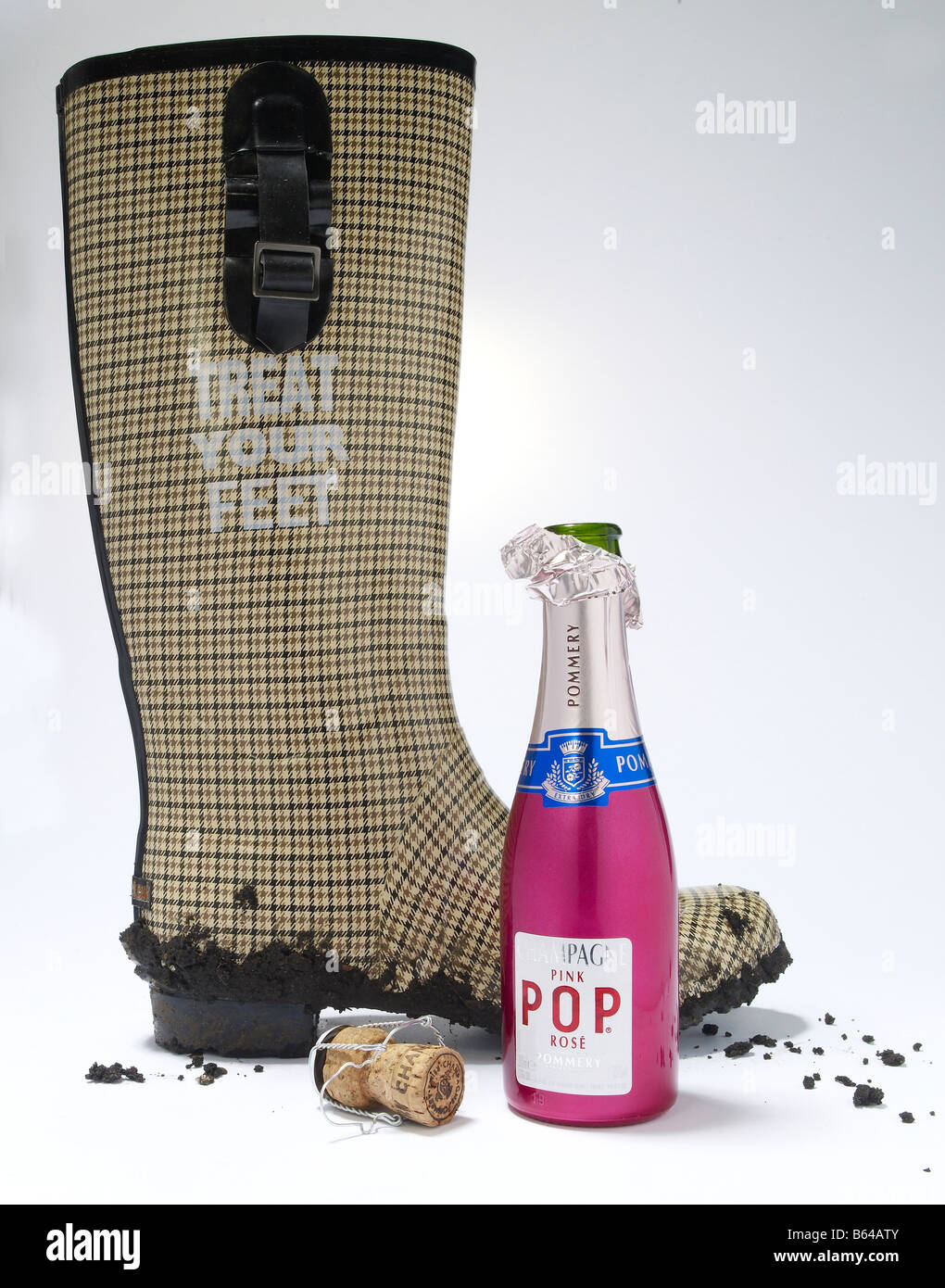 Pink wellington boot hi-res stock photography and images - Alamy