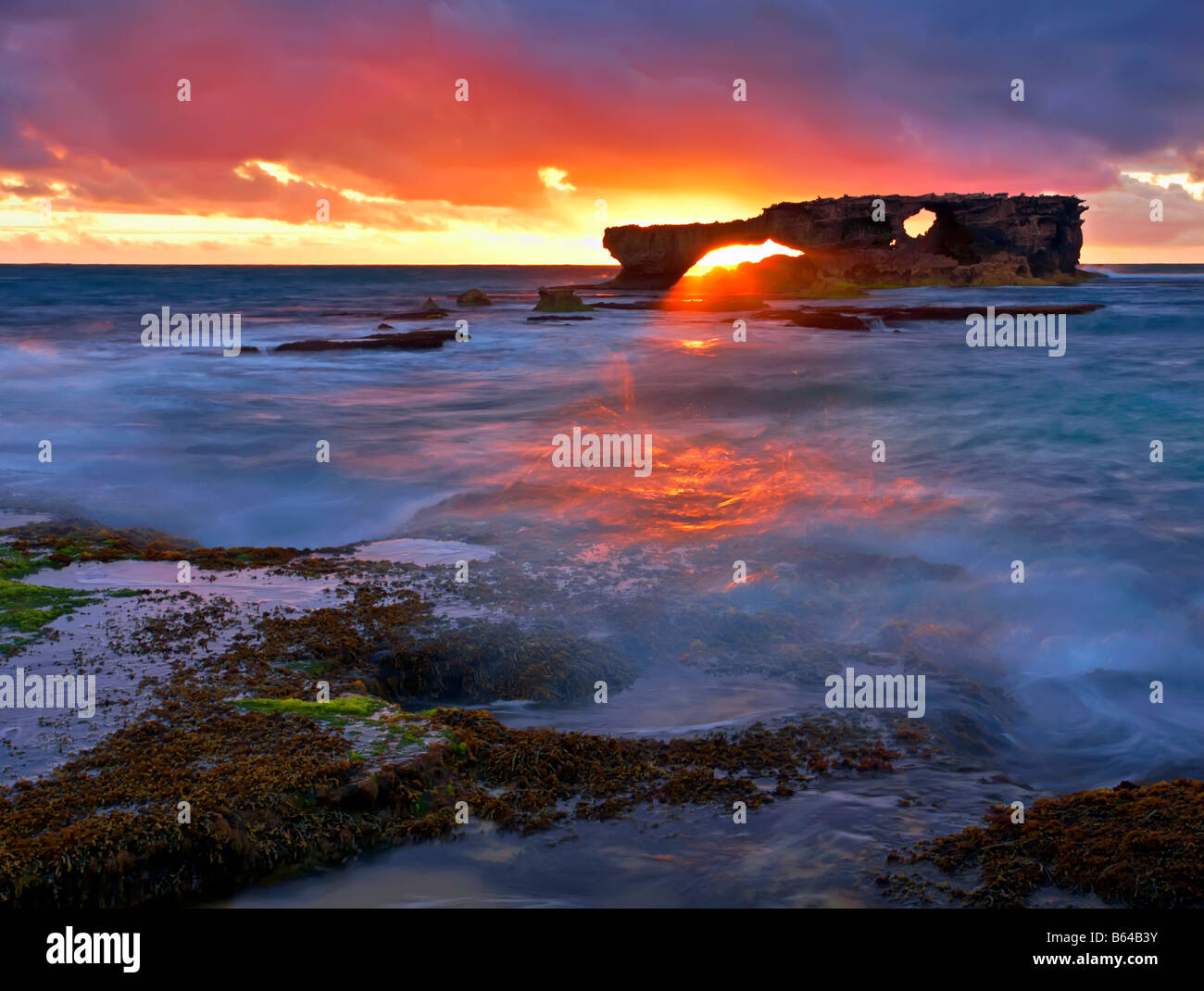 Doorway Rock at Sunset Stock Photo - Alamy