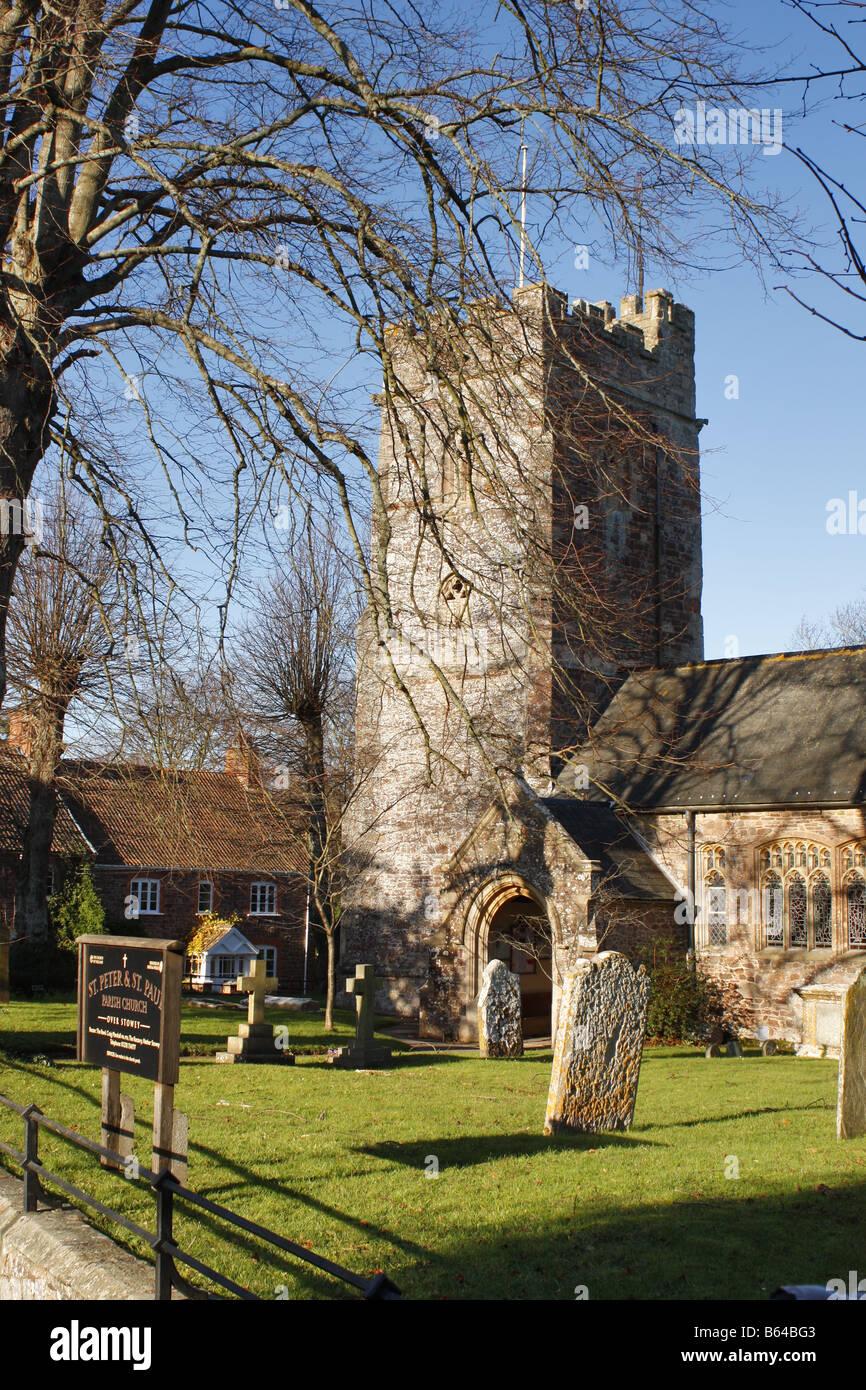 Over Stowey Church Stock Photo - Alamy
