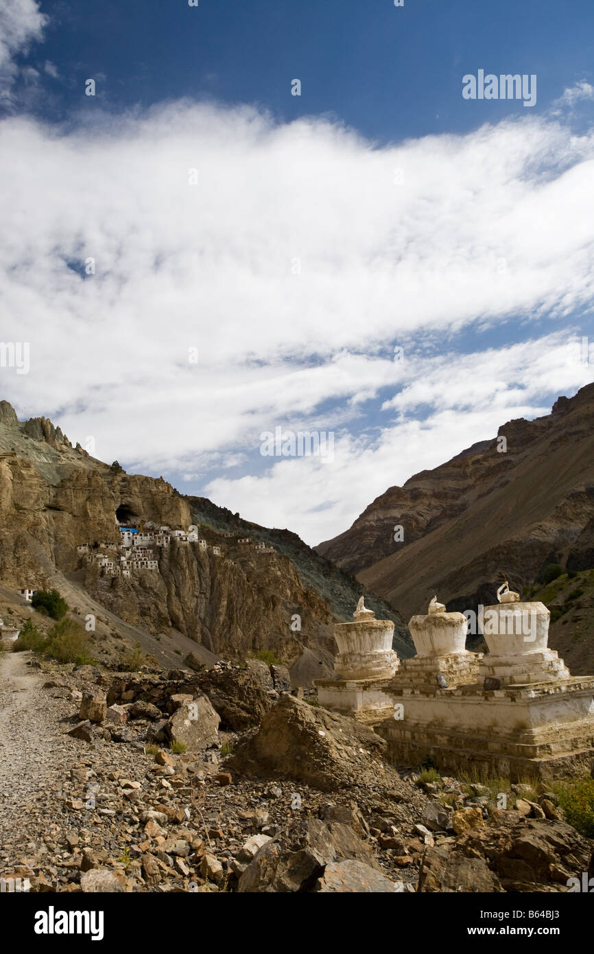 Phuktal monastery Zanskar Ladakh Stock Photo - Alamy