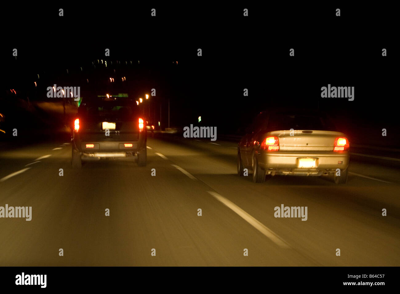 Motorway driving at night hi-res stock photography and images - Alamy