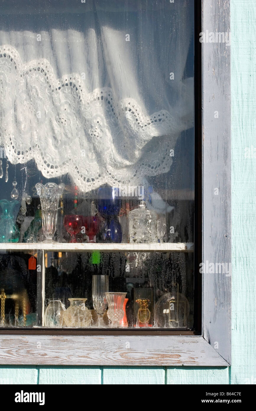 Antique store window Stock Photo - Alamy