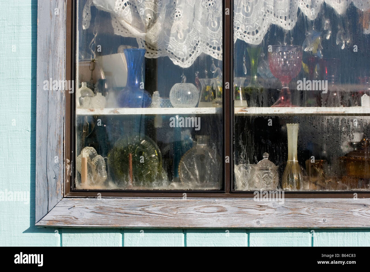 Antique store window Stock Photo - Alamy