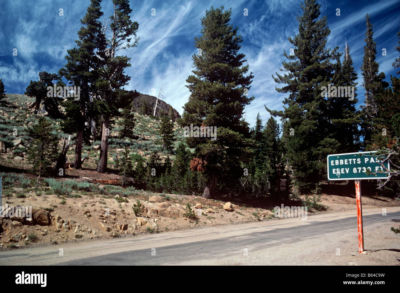 Ebbetts Pass Sierra Nevada California USA Stock Photo - Alamy