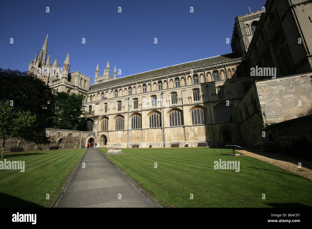 City of Peterborough, England. South elevation of Peterborough ...