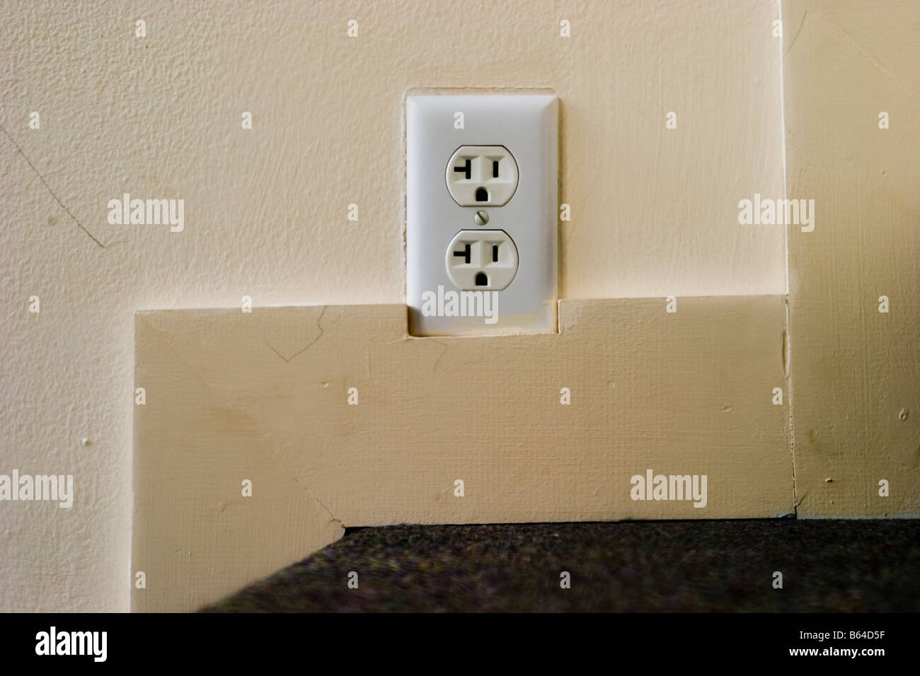 Electrical outlet on a wall Stock Photo - Alamy