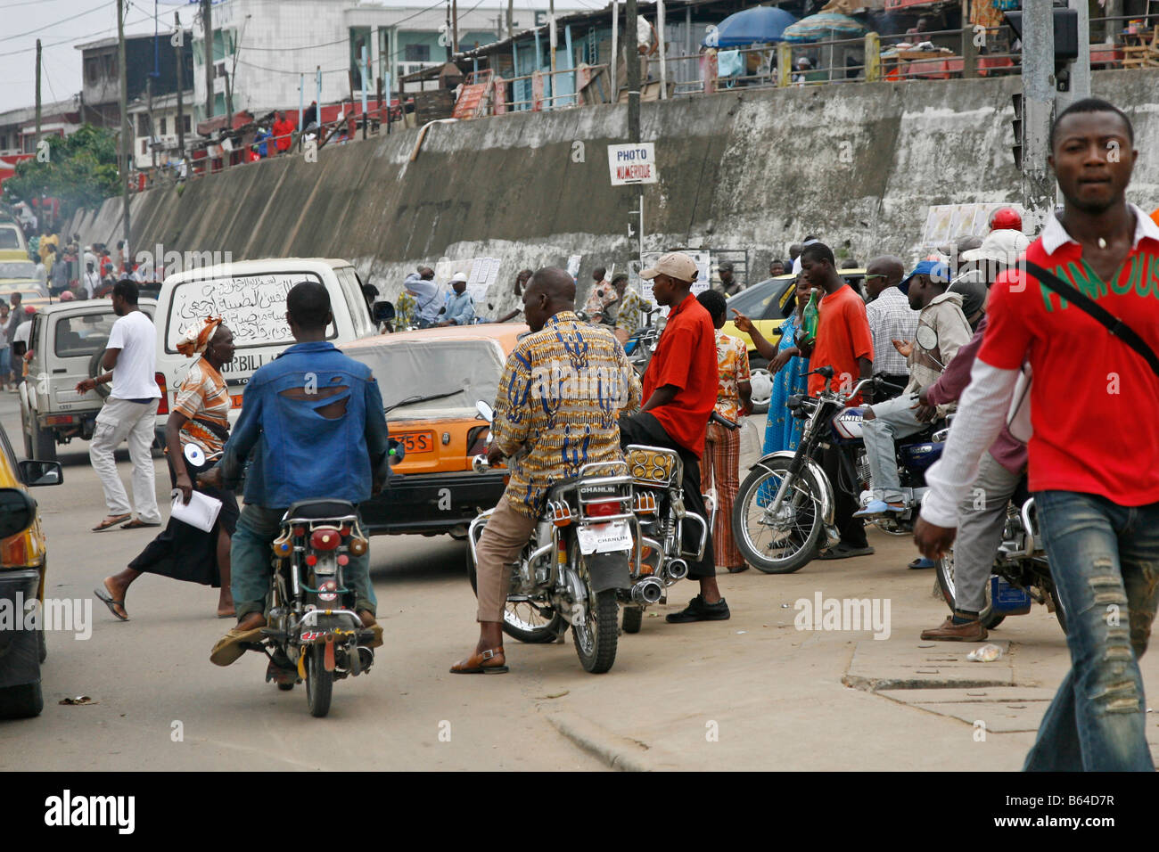 Motorbike Douala Cameroon Stock Photo - Alamy
