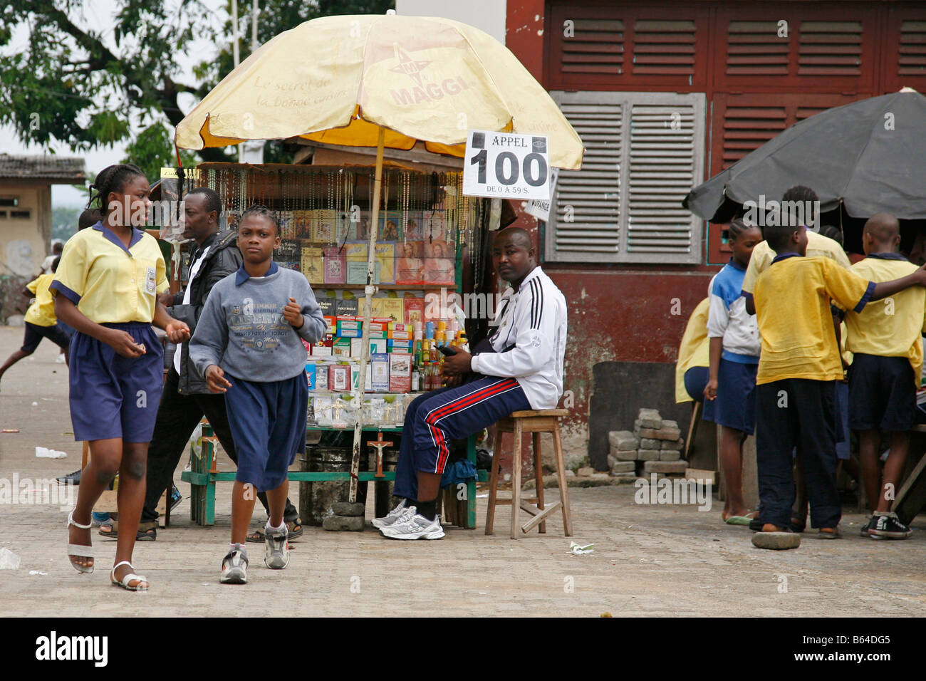 School Douala Cameroon Africa Stock Photo - Alamy
