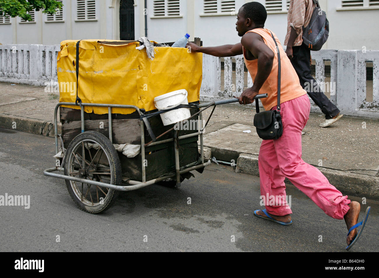 Pousse Pousse Douala Cameroon Africa Stock Photo - Alamy