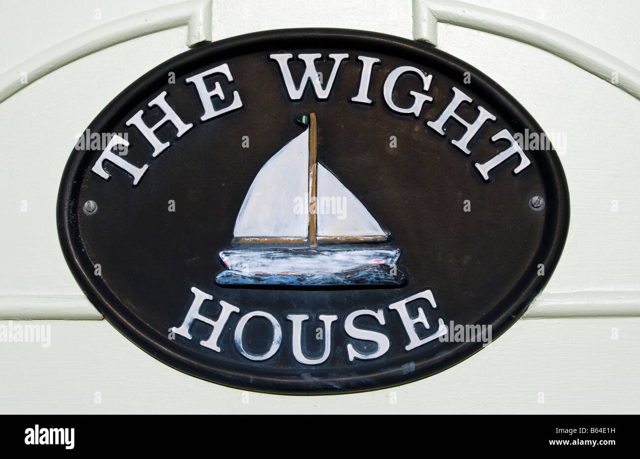 The Wight House, House Sign, Yarmouth, Isle of Wight, England, UK, GB ...