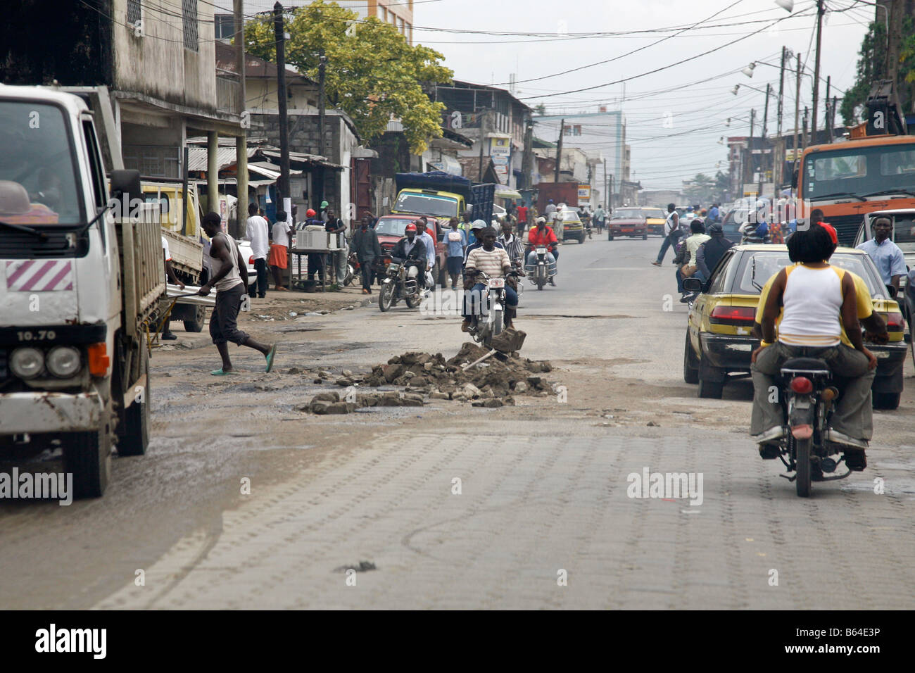 Traffic Douala Cameroon Africa Stock Photo - Alamy