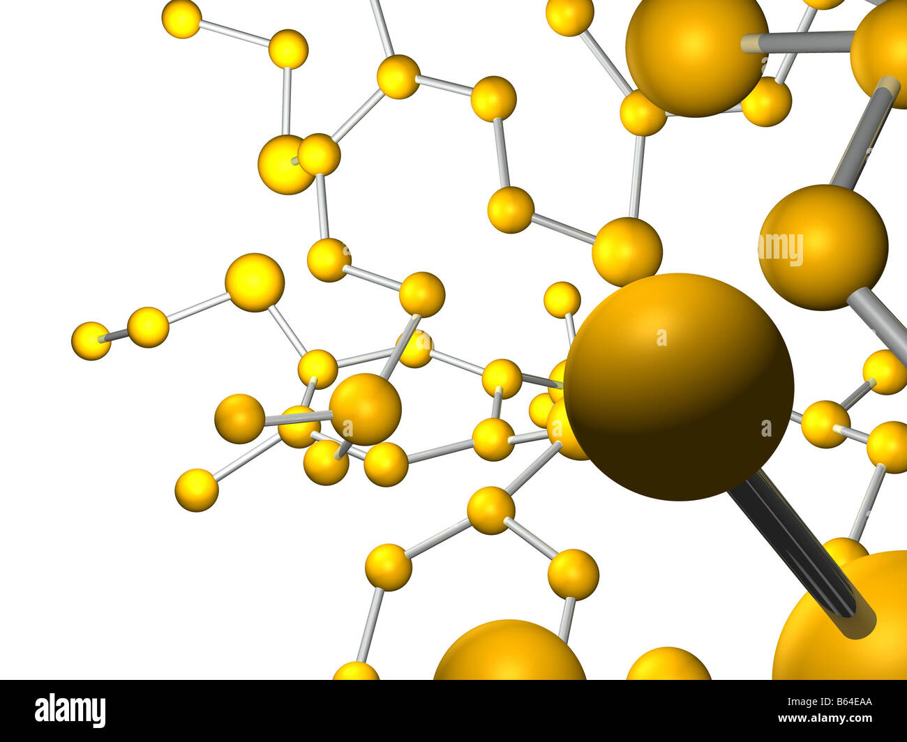 Illustration of molecule rendering background Stock Photo - Alamy
