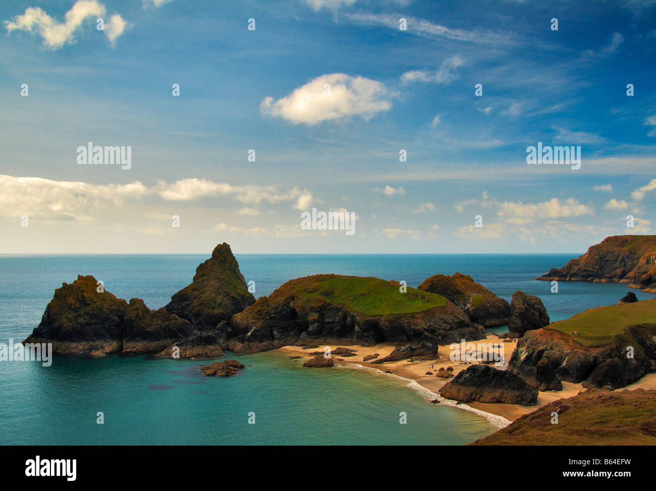 Deserted beach at Lizard point on the Cornish coastline Stock Photo - Alamy