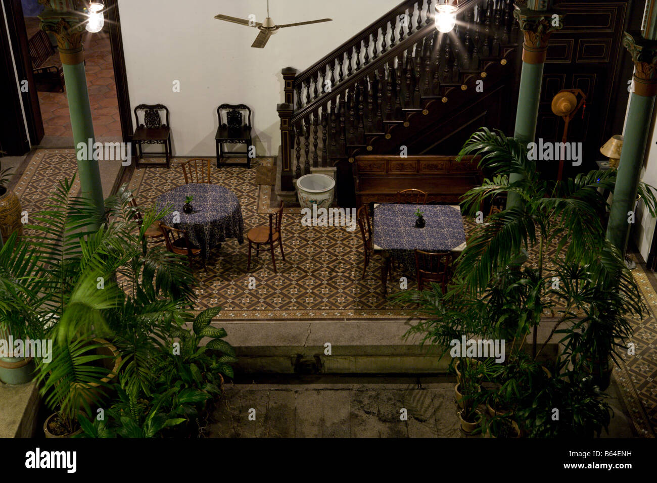 Indoor interior, Cheong Fatt Tze Mansion, Penang, Malaysia Stock Photo ...