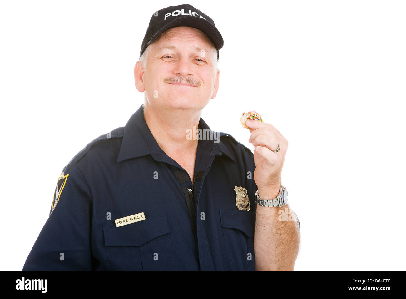 Fat Cop Eating Donuts