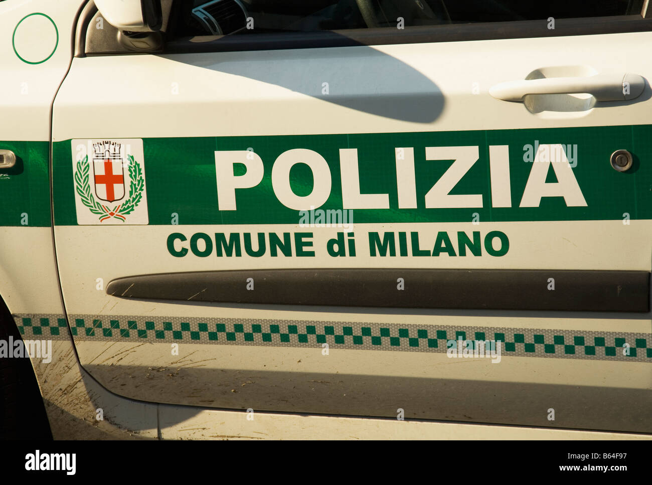 Door of Police car - Polizia Commune di Milano - community police force ...