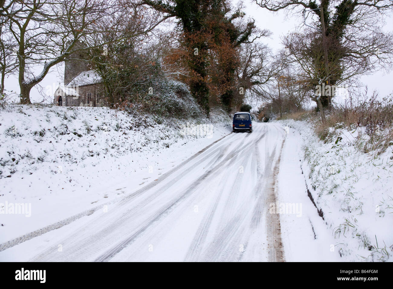 A light covering of snow during an early "British Winter" in Eastern ...