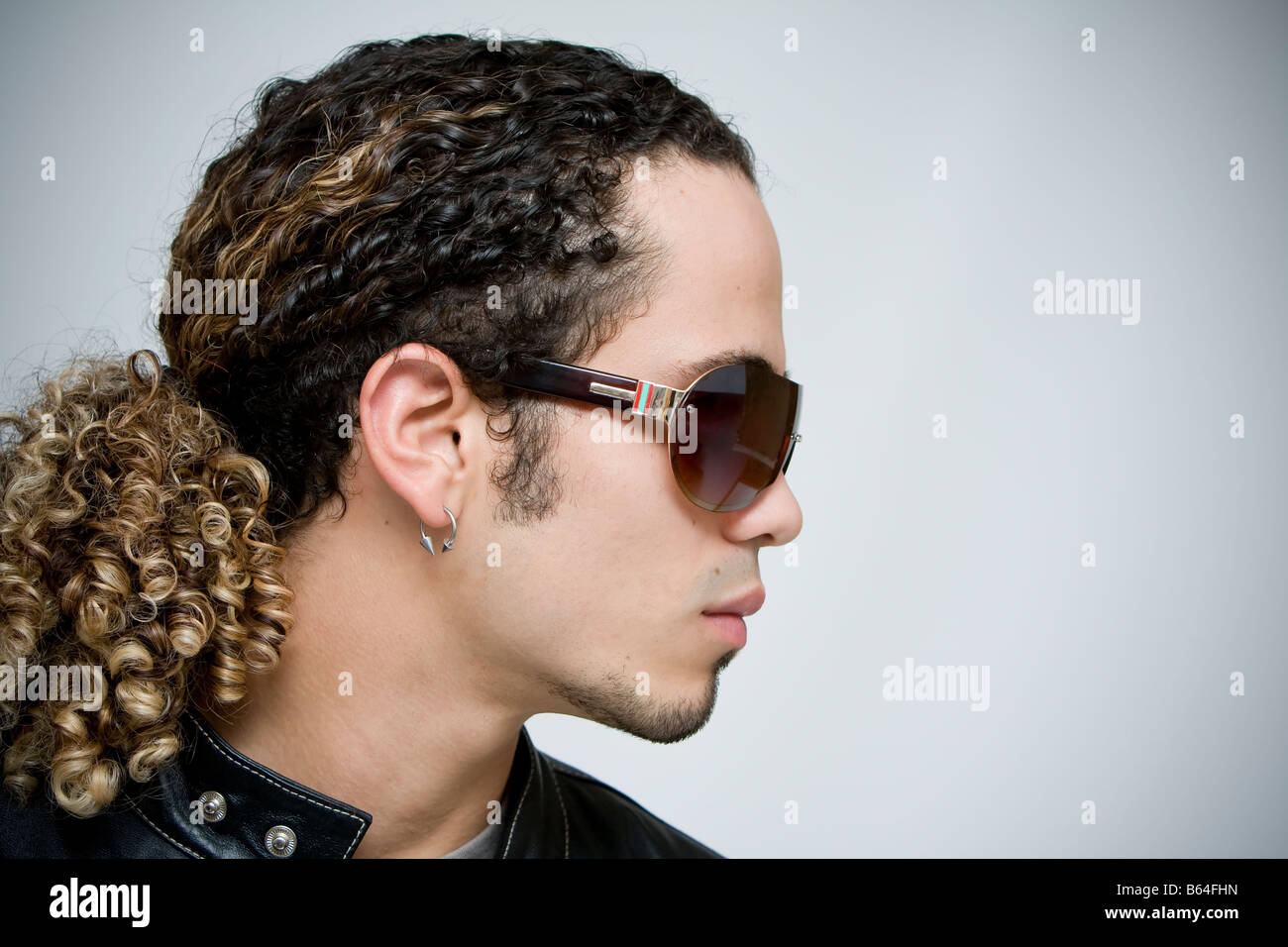 Man blonde profile hi-res stock photography and images - Alamy