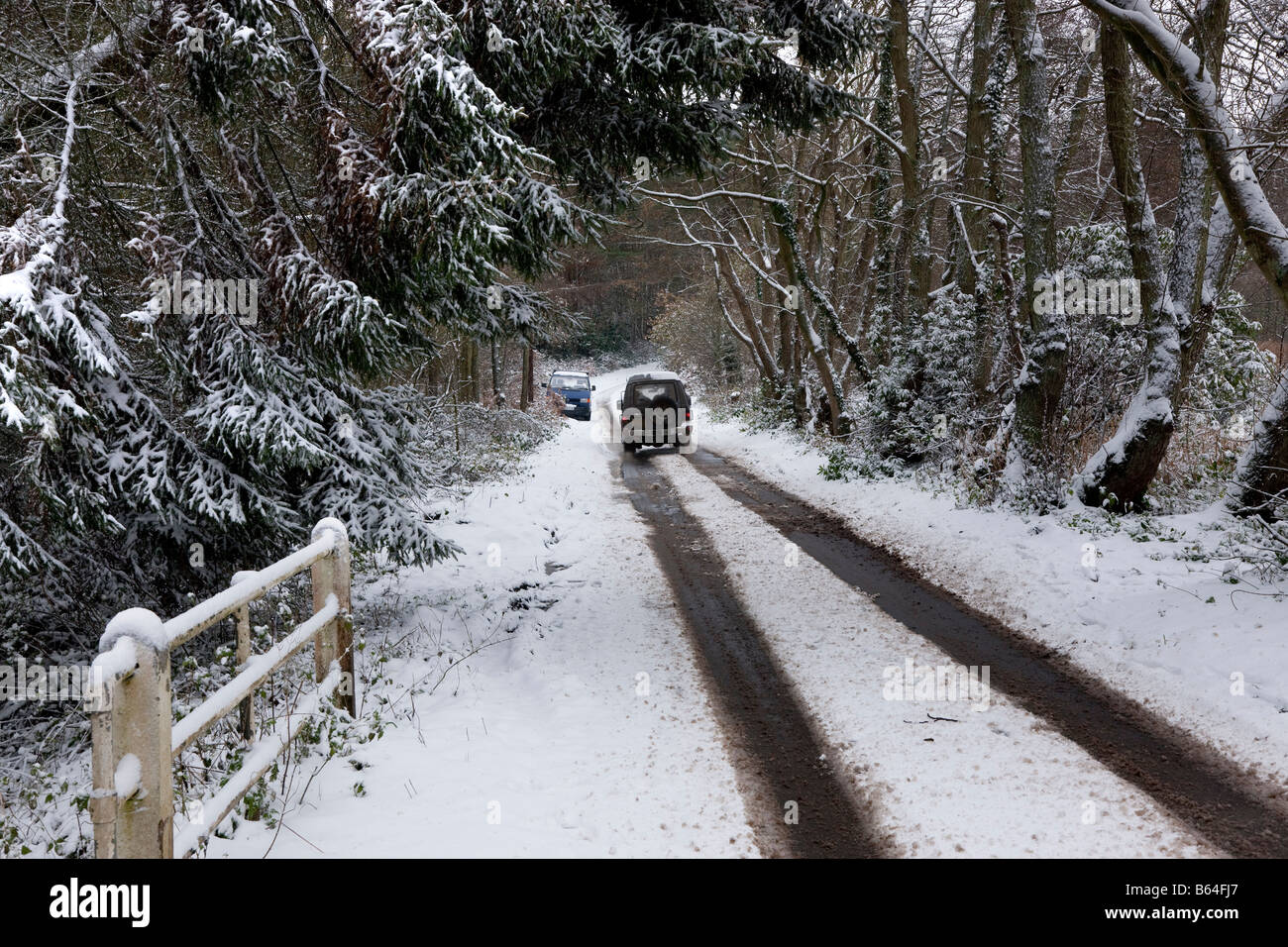 A light covering of snow during an early "British Winter" in Eastern ...
