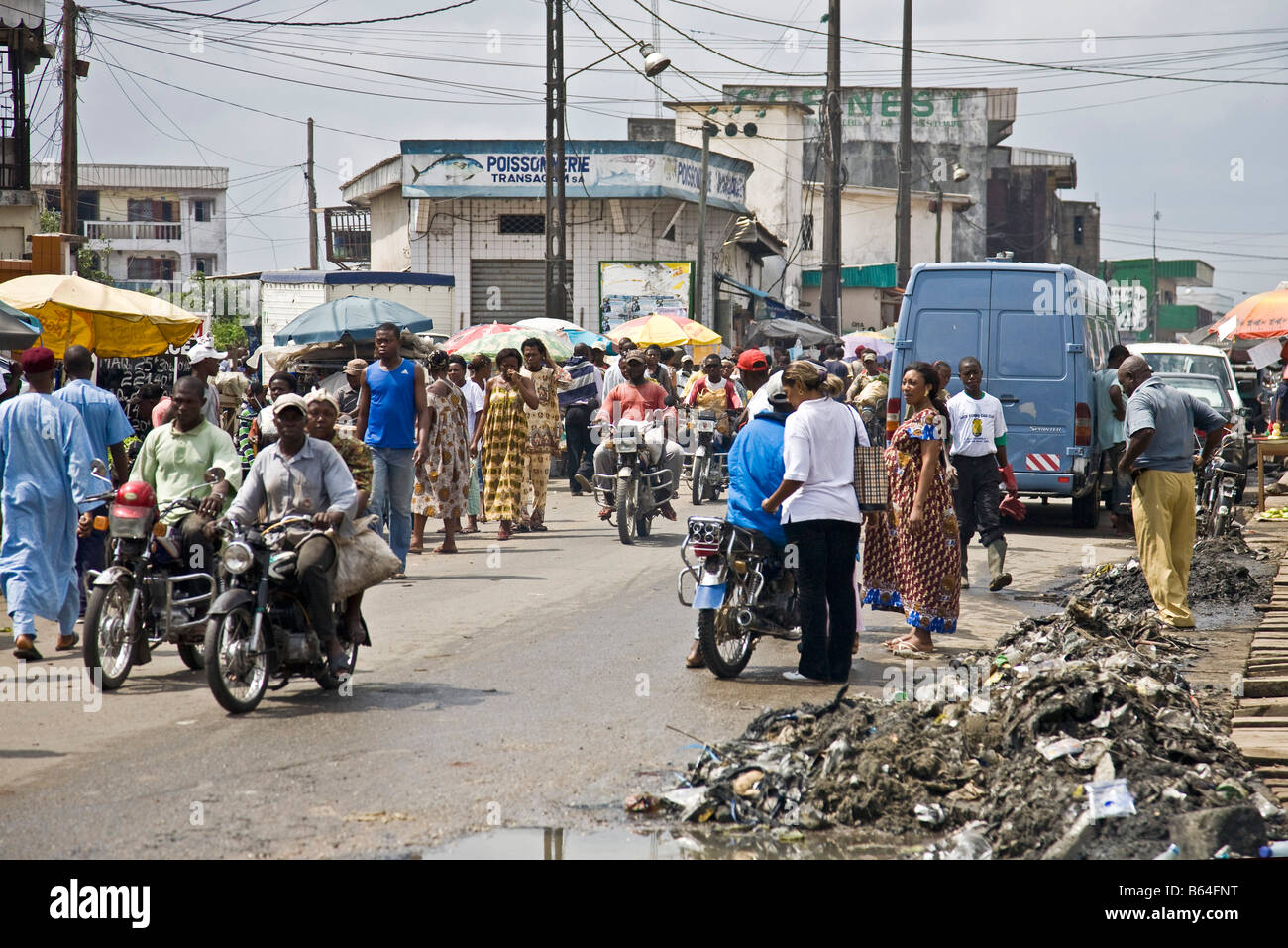 Pedestrian Douala Cameroon Africa Stock Photo - Alamy