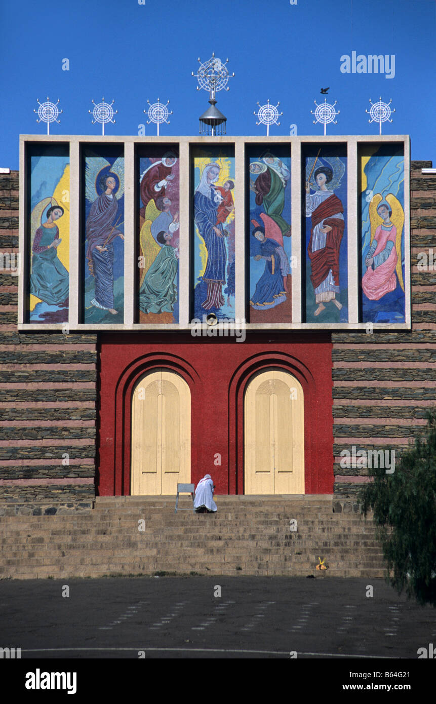 Main façade of the Orthodox Coptic Cathedral of Saint Mariam (1917 ...