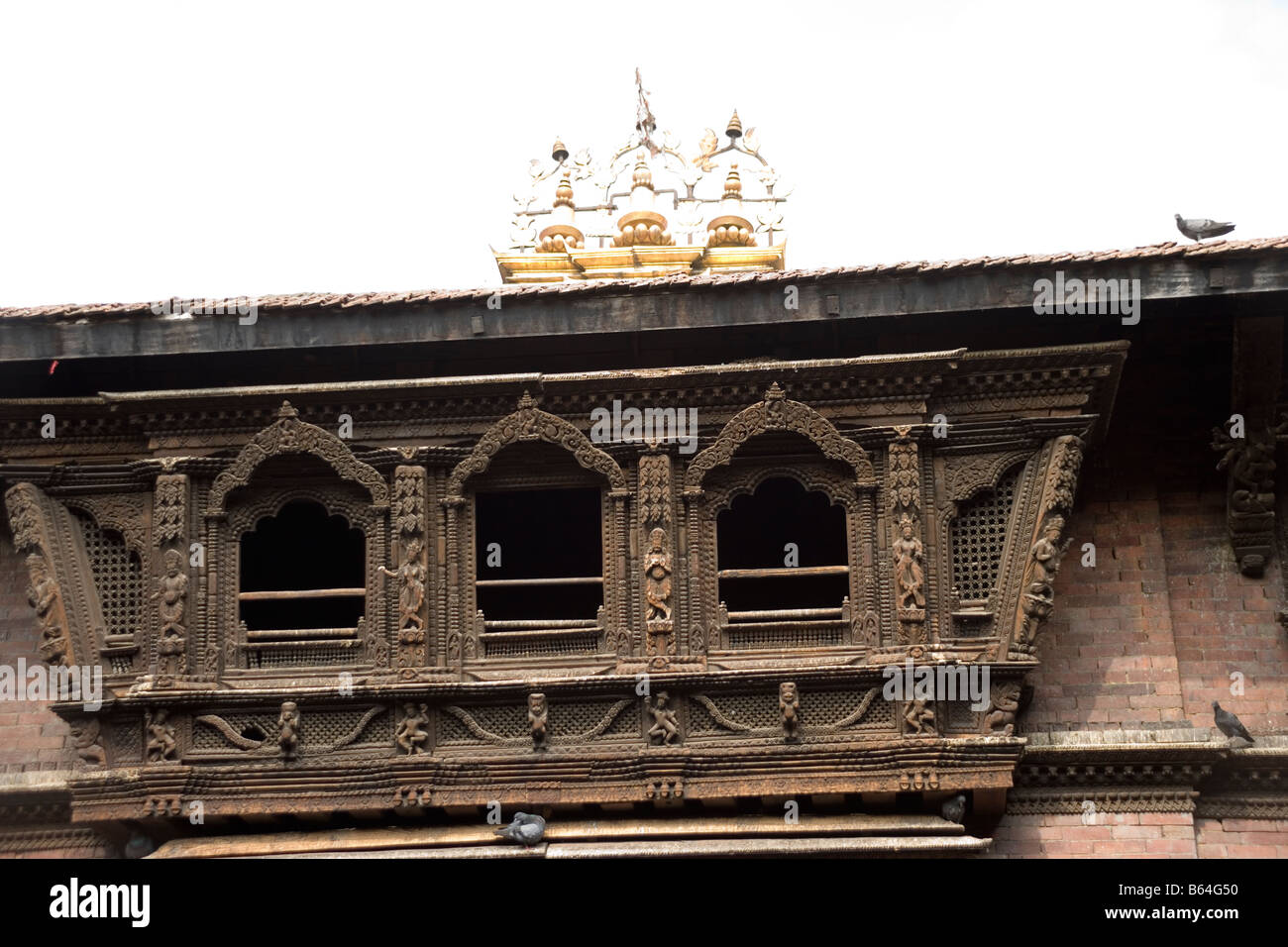 The Kumari Bahal building in the Durbar Square, home of the Kumari Devi ...