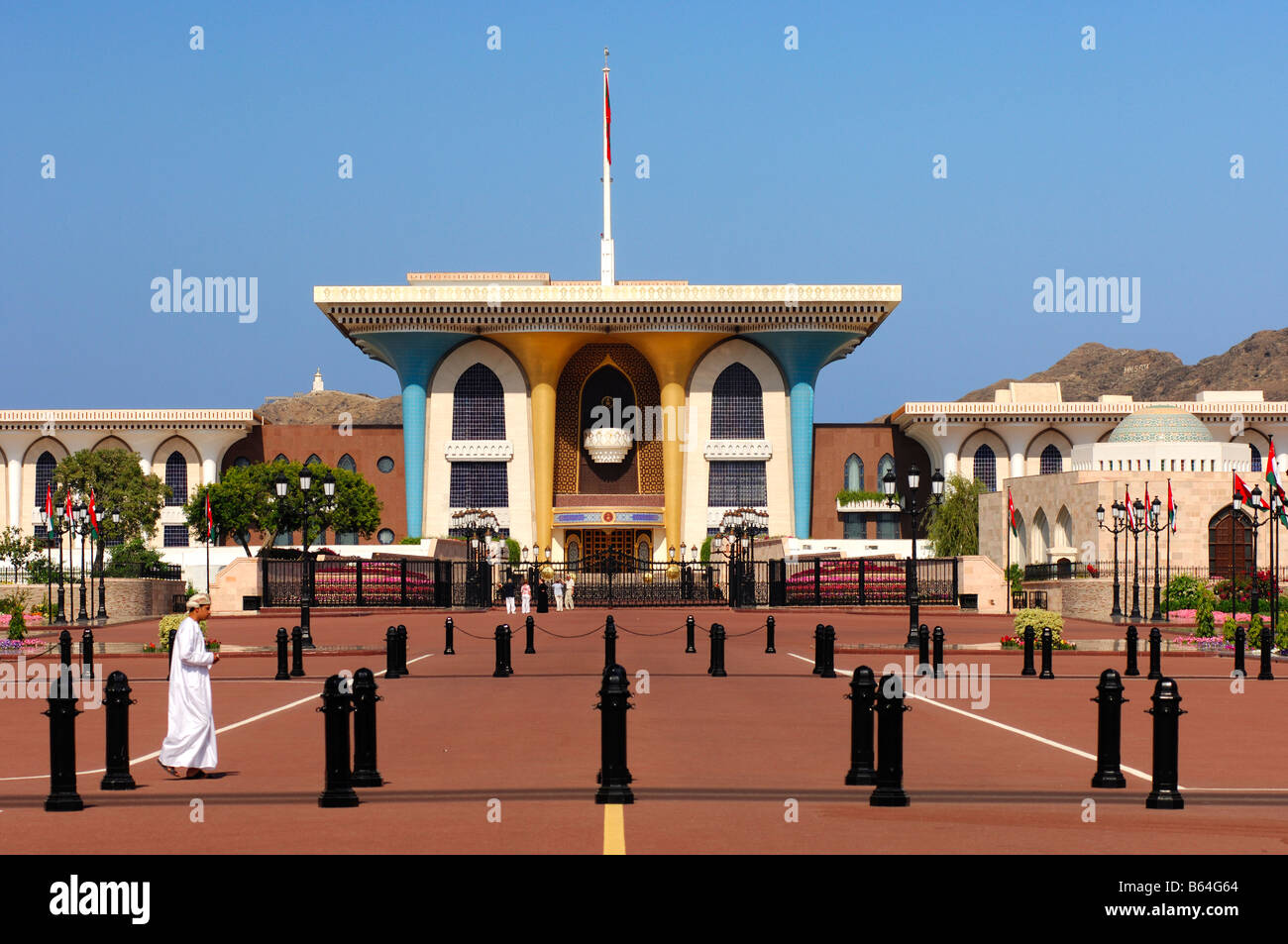 The Sultan s Palace, Al Alam Palace, Muscat, Sultanate of Oman, Middle ...