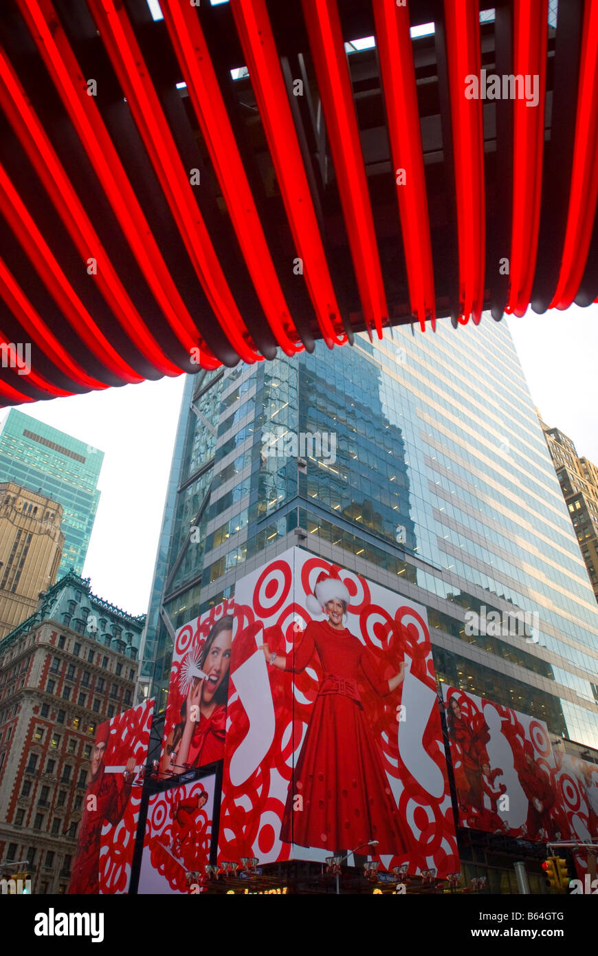 A billboard advertising Target department stores is seen in Times ...