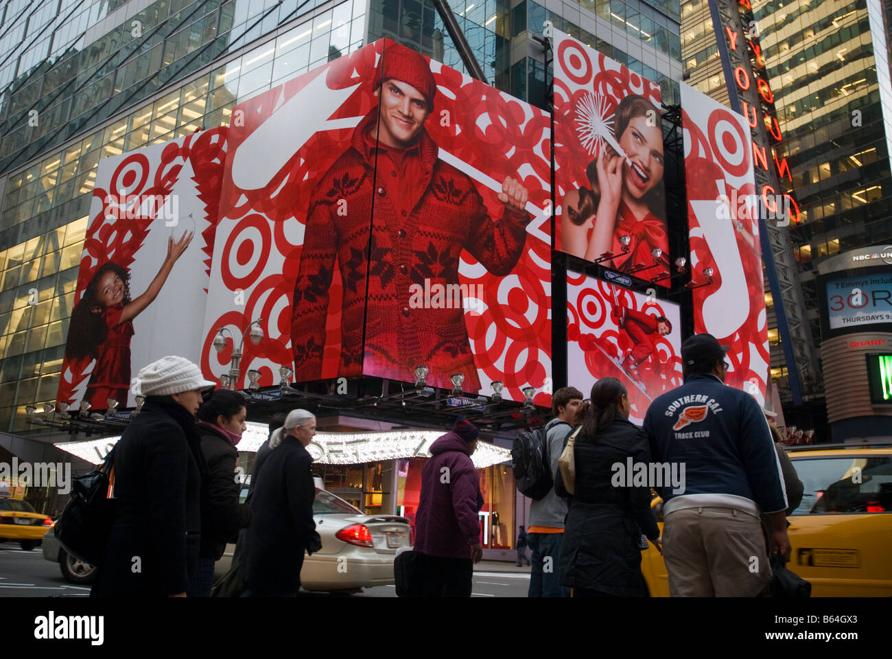 A billboard advertising Target department stores is seen in Times ...