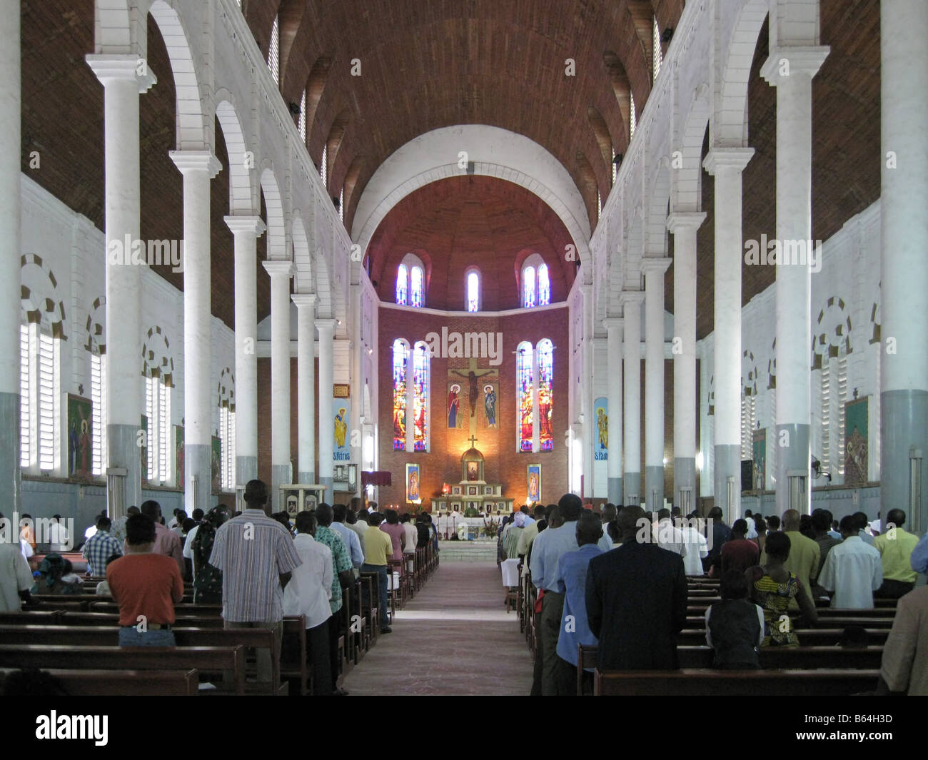 Catholic cathedral Douala Cameroon Africa Stock Photo - Alamy