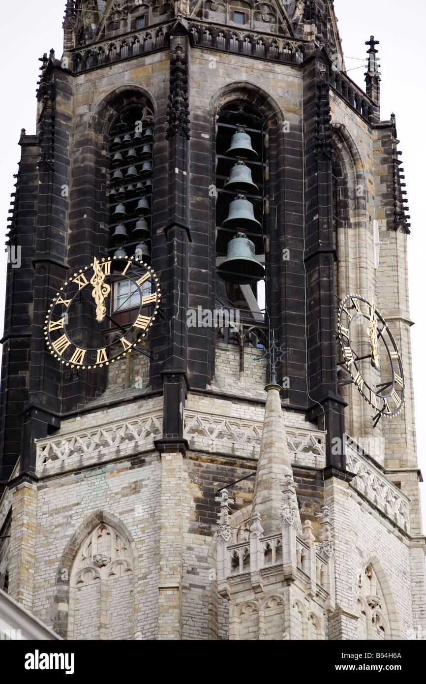 Bell tower of the Nieuwe kerk New Chruch Grote Markt Delft The ...
