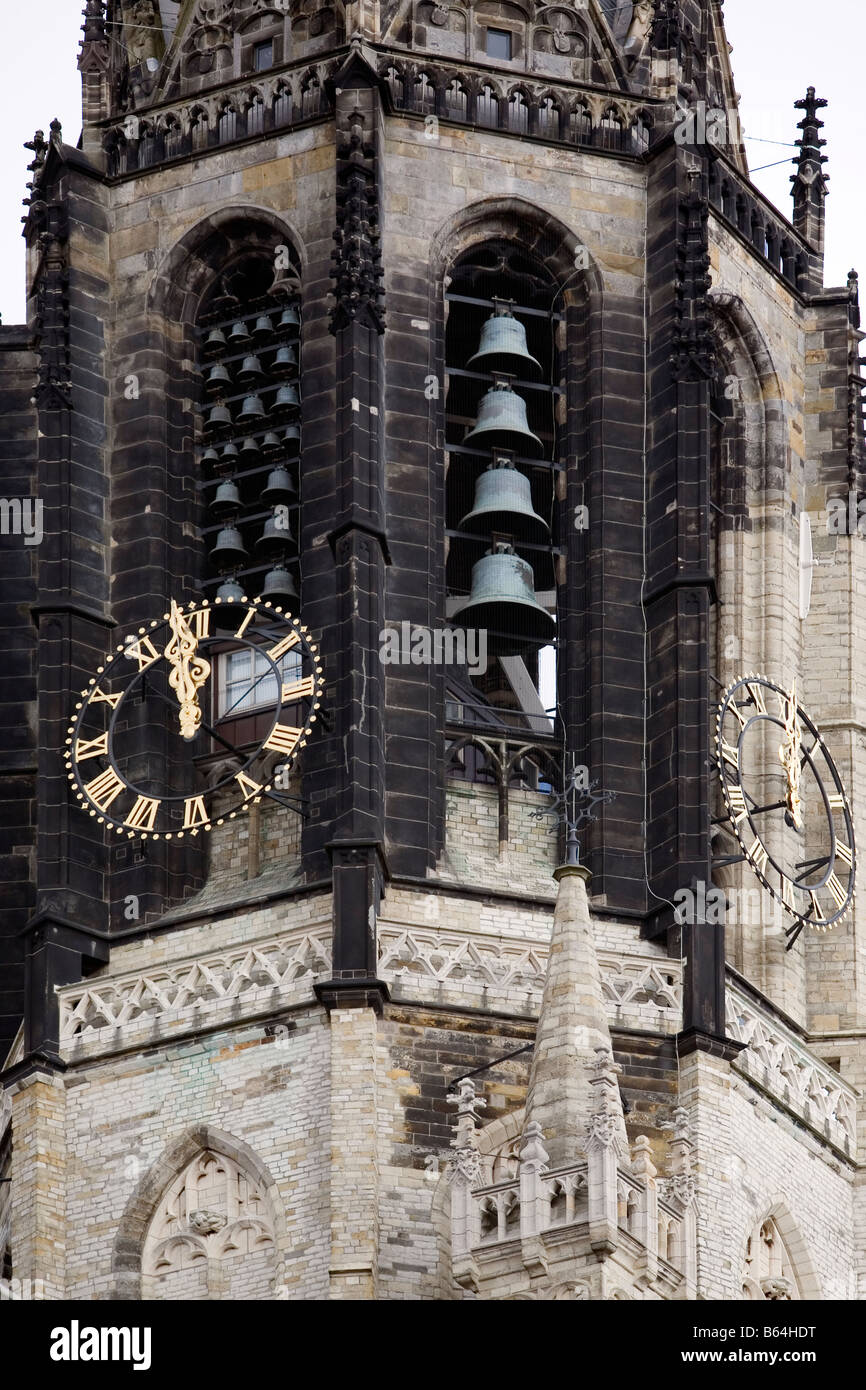 Bell tower of the Nieuwe kerk New Chruch Grote Markt Delft The ...