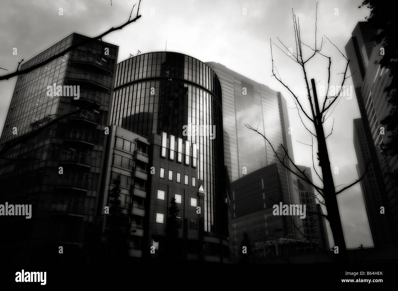 Shiodome area skyscrapers. Minato-ku district. Tokyo. Japan Stock Photo ...