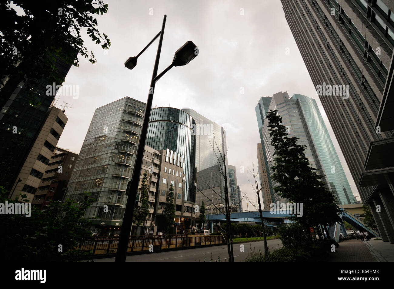 Shiodome area skyscrapers. Minato-ku district. Tokyo. Japan Stock Photo ...