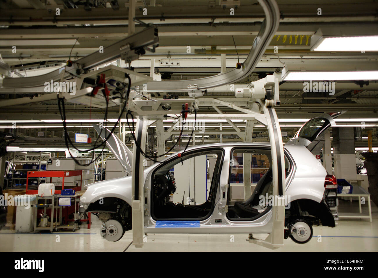 VW Golf Car production car Factory Stock Photo - Alamy