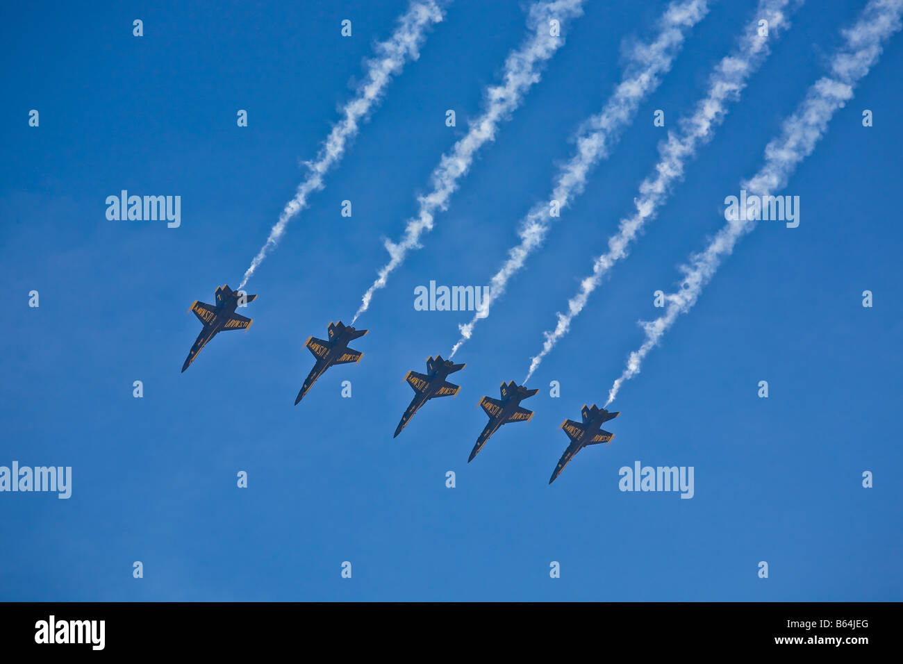 The Blue Angels U S Navy Flight Demonstration Squadron in formation ...