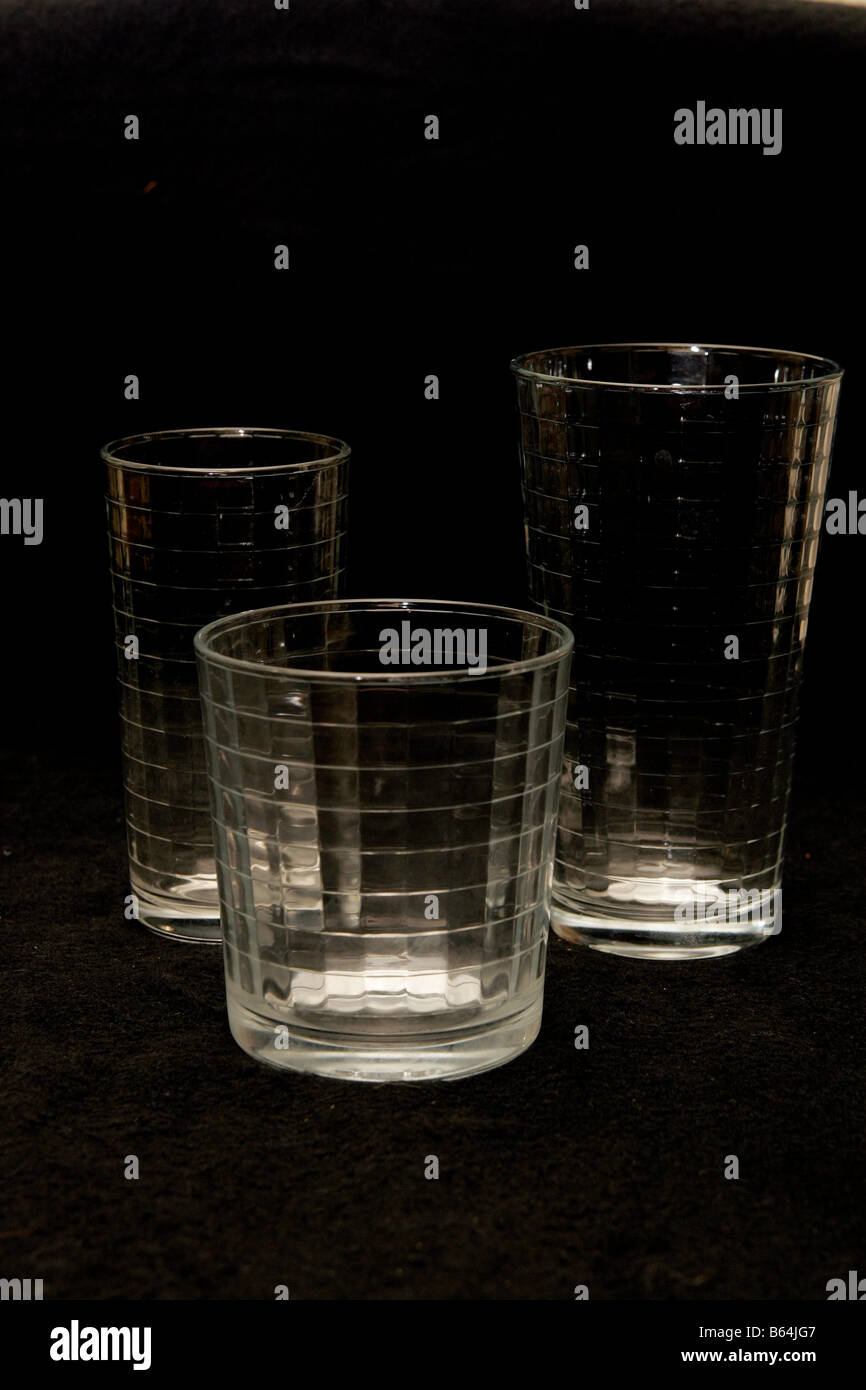 A trio of drinking glasses Stock Photo - Alamy