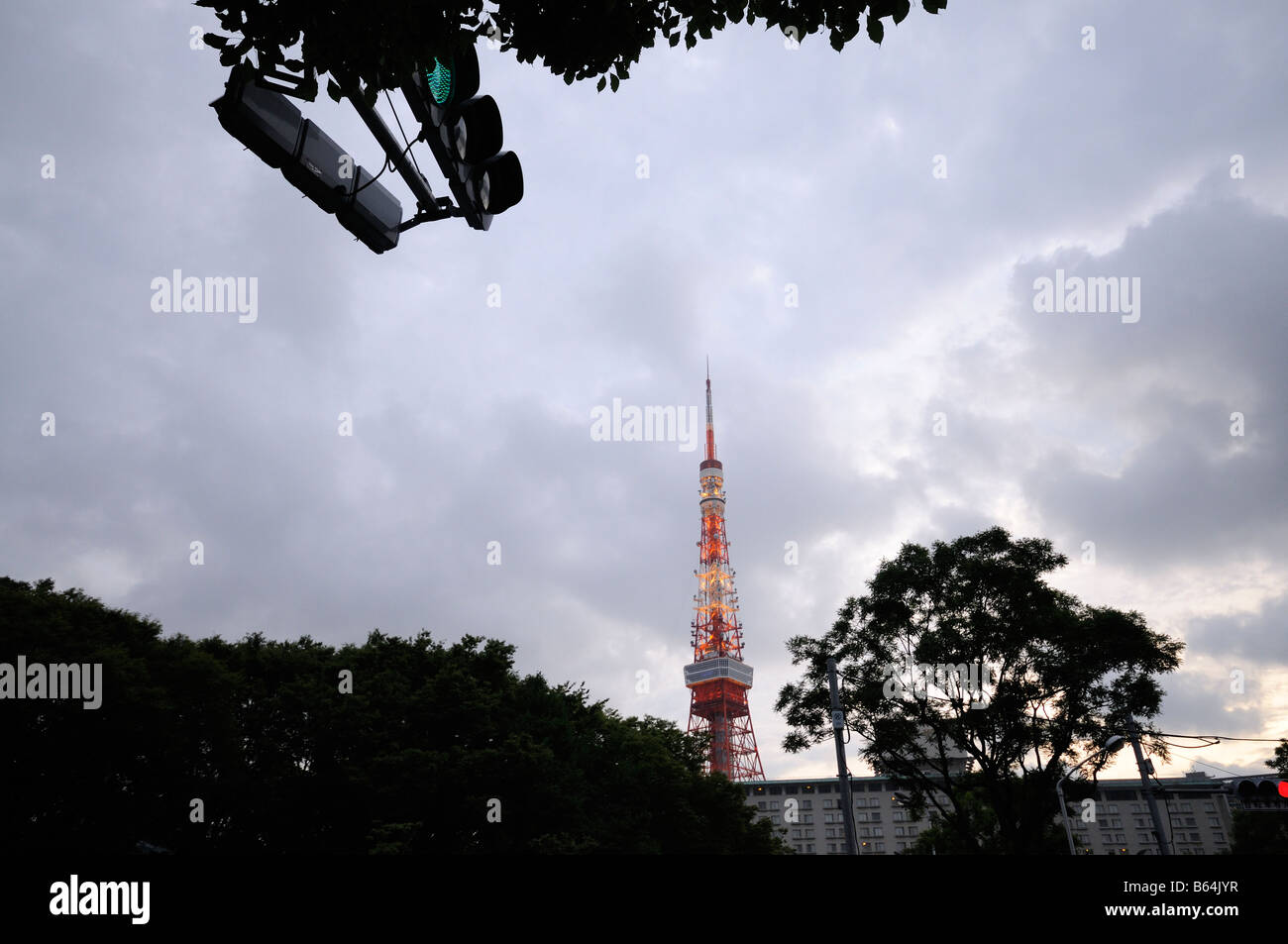 Tokyo tower. Shiba area. Minato-ku district. Tokyo. Japan Stock Photo - Alamy