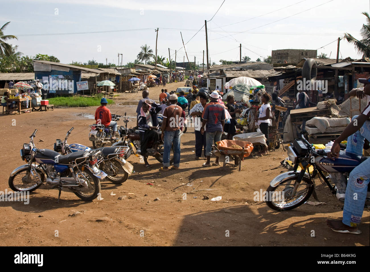 Motorbike Douala Cameroon Stock Photo - Alamy