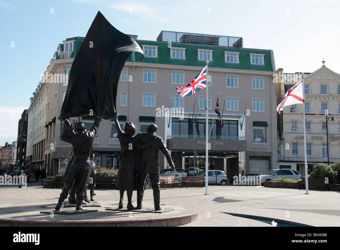 Liberation square st helier hi-res stock photography and images - Alamy